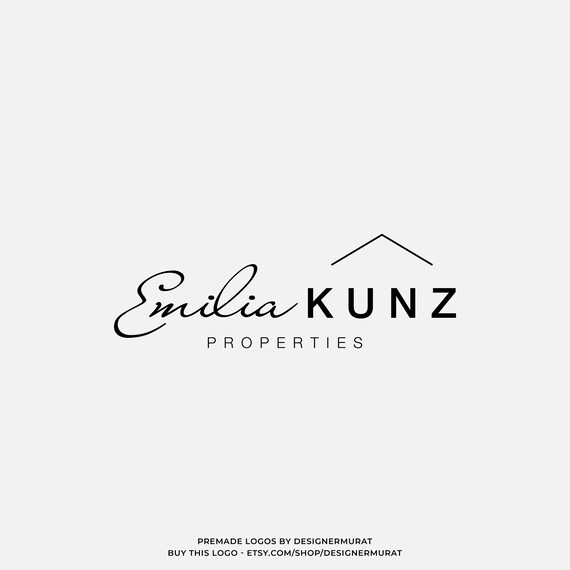Premade Real Estate Agent Word Mark Logo Design Broker Logo | Etsy