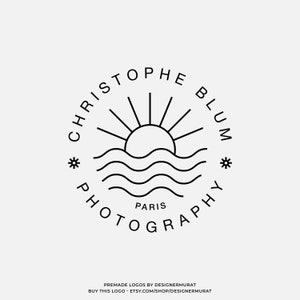 Premade Circle Photography Logo Design Template, Minimalist Company ...