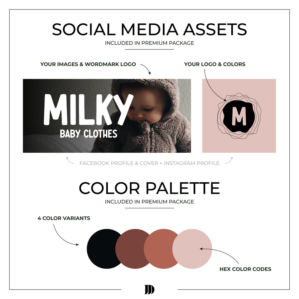 Premade Cartoonish Modern Logo Design Custom Childish Logo - Etsy