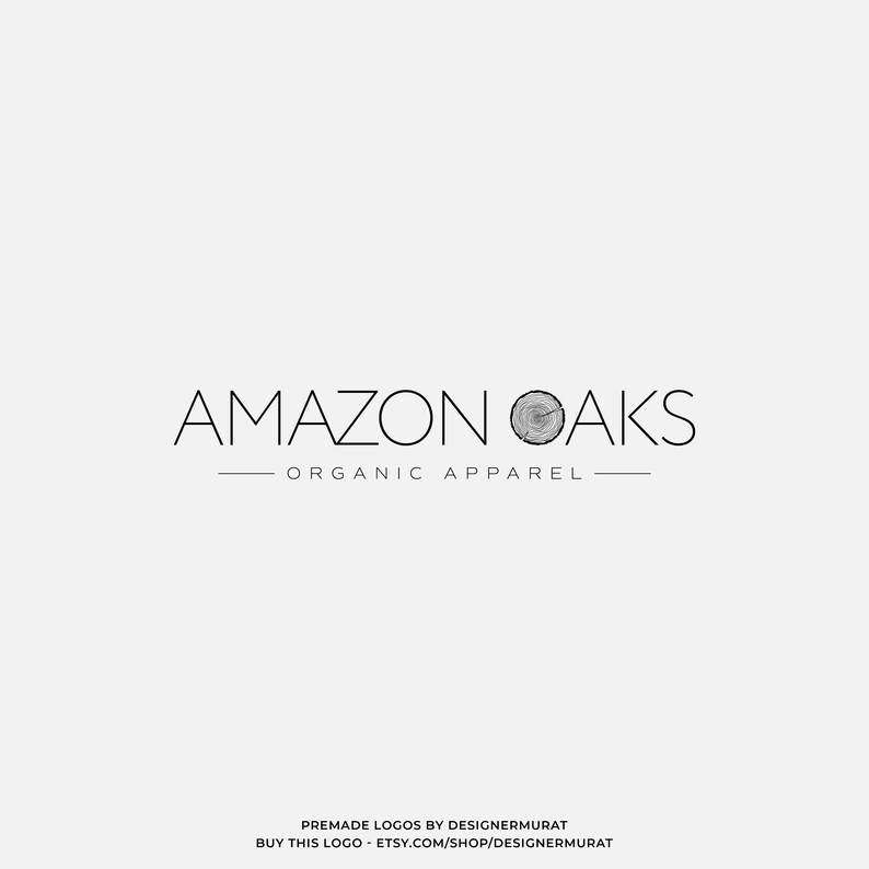 Premade Oak Tree Cookie Wordmark Logo Design Template Tree - Etsy