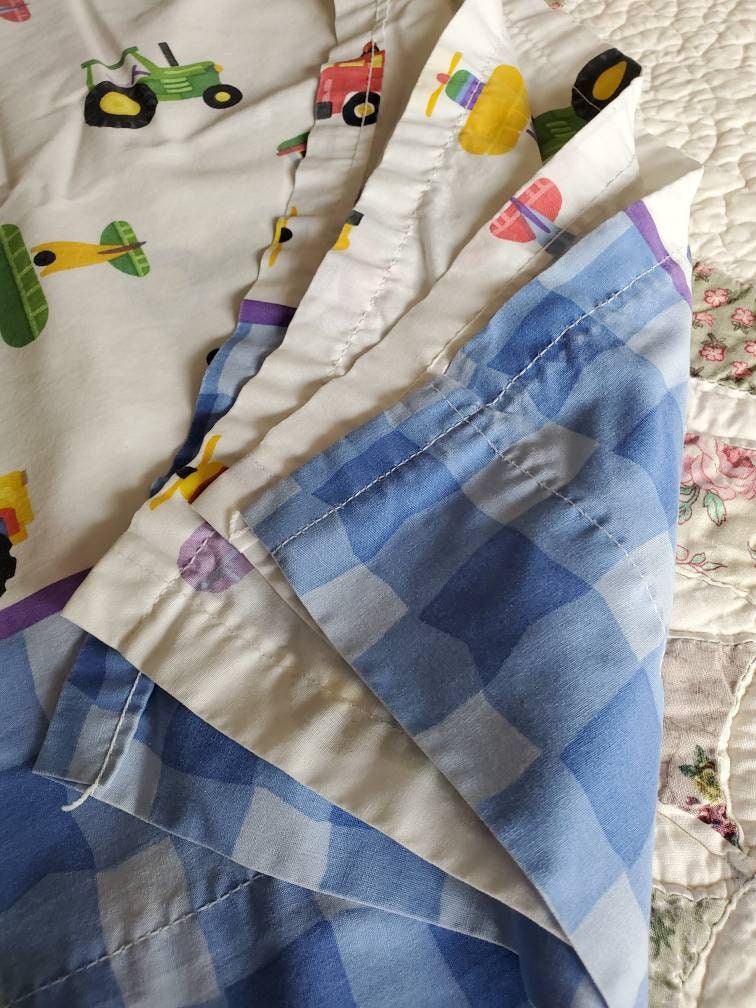 Vintage Dan River Kids Vehicles Full Size Sheet Set Flat and | Etsy