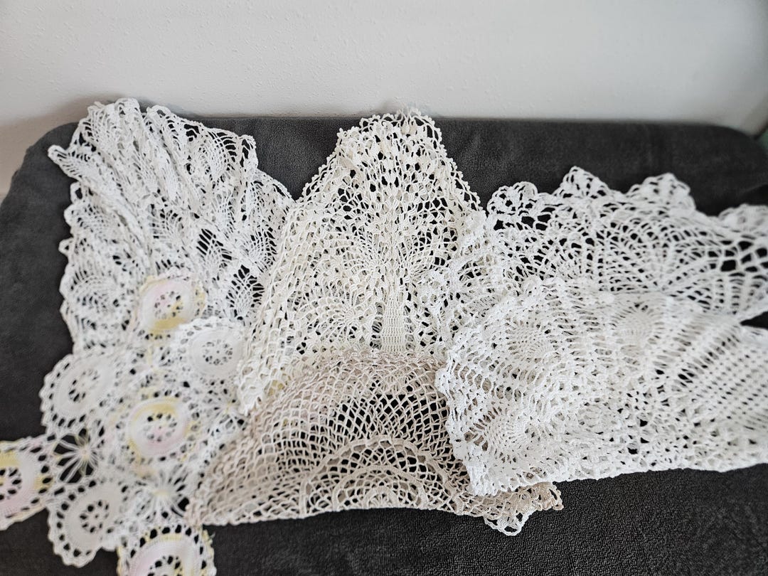 Handmade Crocheted Doilies, Variety of 6 Styles - Etsy