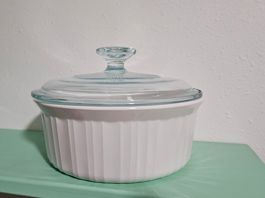 Corning Ware French White Round Casserole F-5-B 1.6 Liter - Etsy