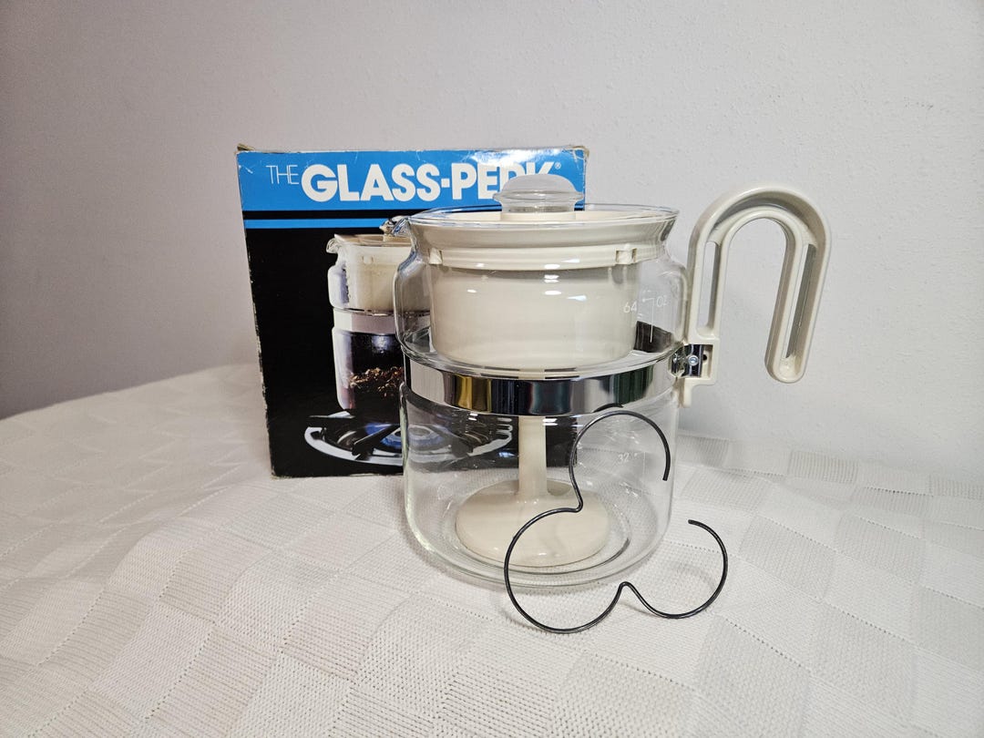 Stovetop 4-8 Cup Percolator by Gemco, the Glass Perk - Etsy