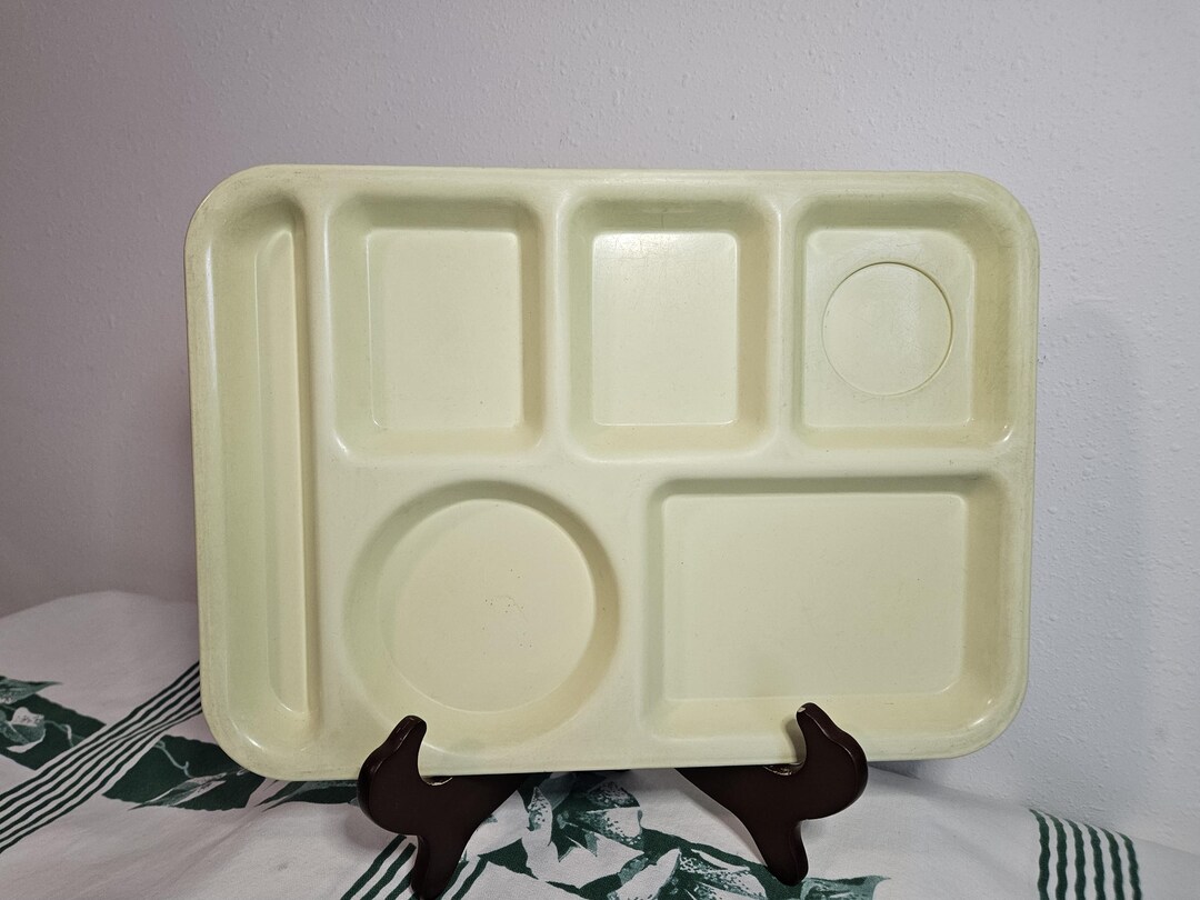 Silite Melamine Lunch Tray in Pale Yellow, Well Loved - Etsy