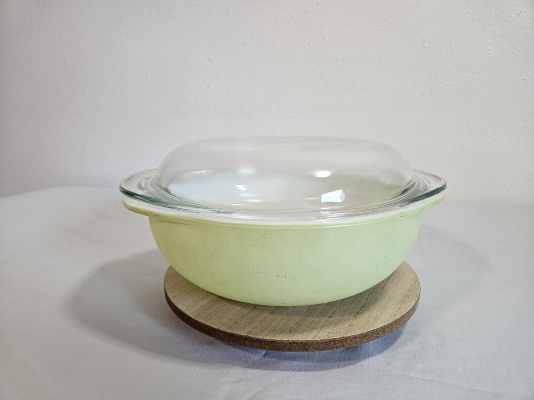 Pyrex Lime Green 024 2qt Casserole Dish With Handles, With Glass Lid - Etsy