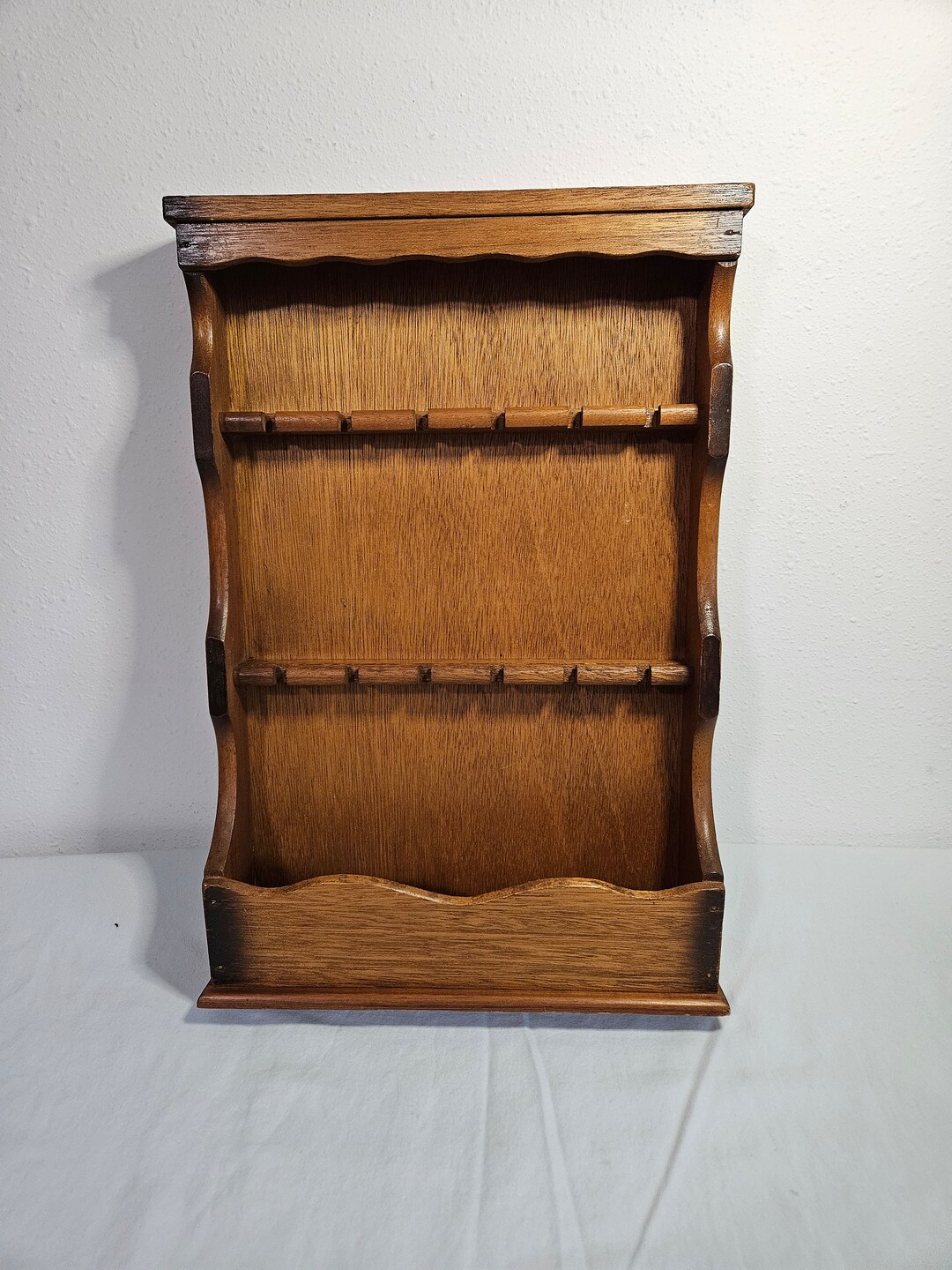 Wood Spoon and or Plate Rack, Solid Wood Vintage Kitchen Wall Decor - Etsy