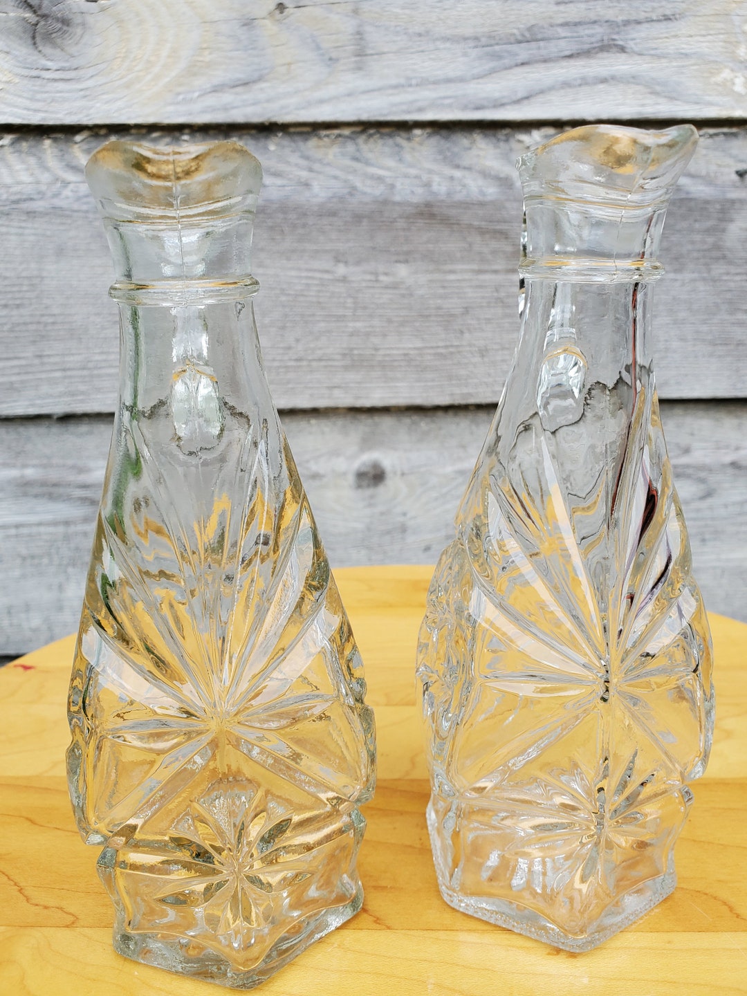 Anchor Hocking Early American Prescut Cruet Set and Creamer - Etsy