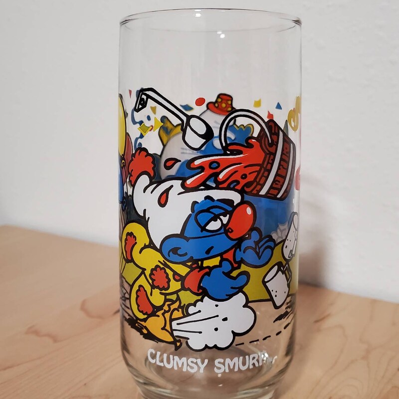 Smurf Drinking Glass - Etsy