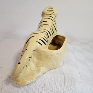Ceramic MCM Tiger TV Top Planter - Etsy