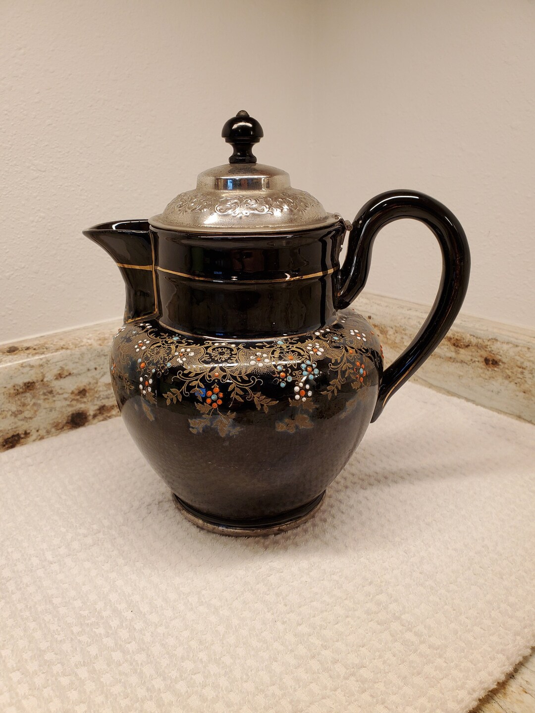 Alexandra Pottery Manning Bowman Burslem England Antique Coffeepot ...