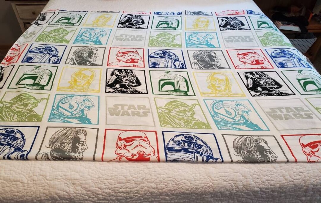 Star Wars Twin Flat Sheet, Jedi R2D2 Yoda, Star Wars Sheet - Etsy