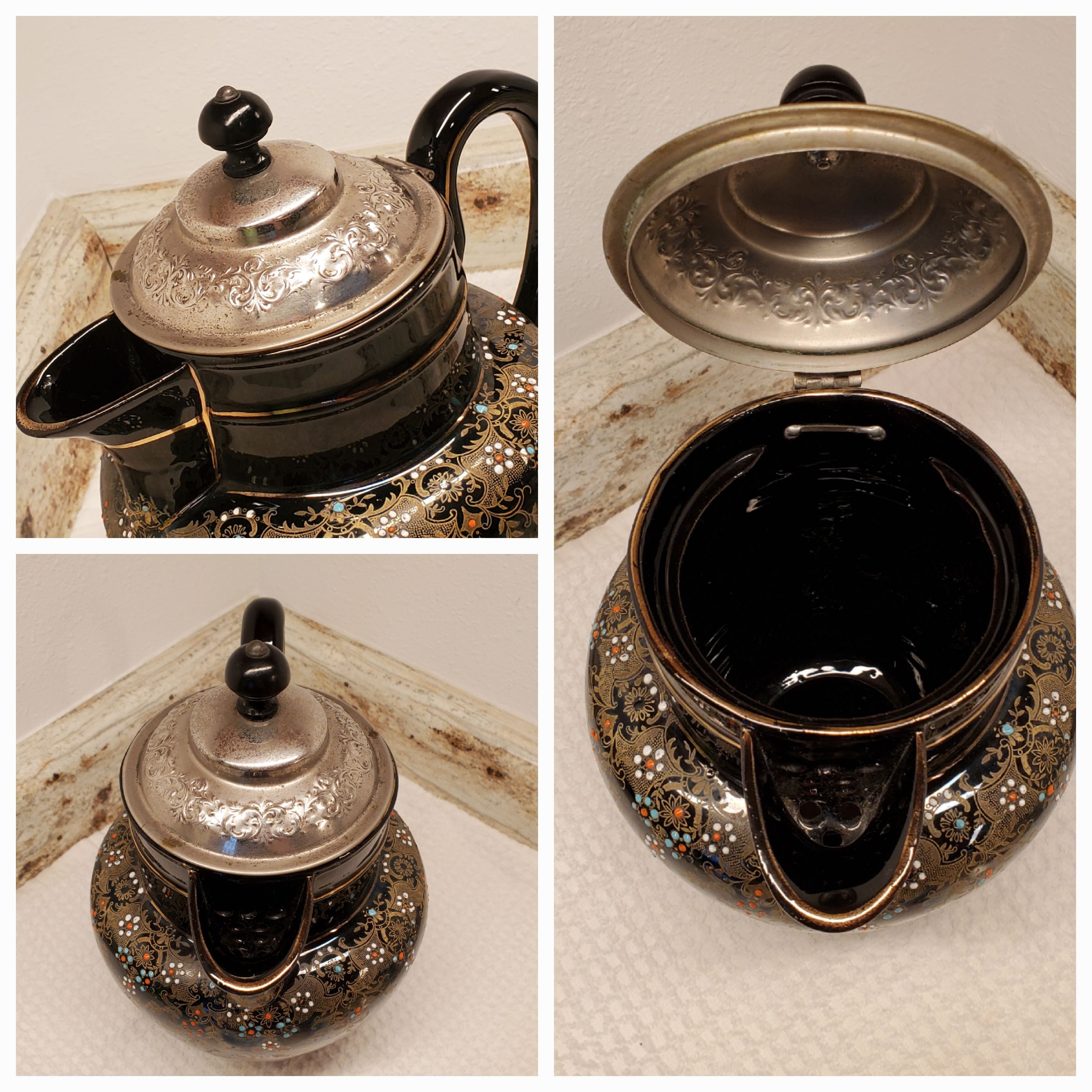 Alexandra Pottery Manning Bowman Burslem England Antique Coffeepot ...