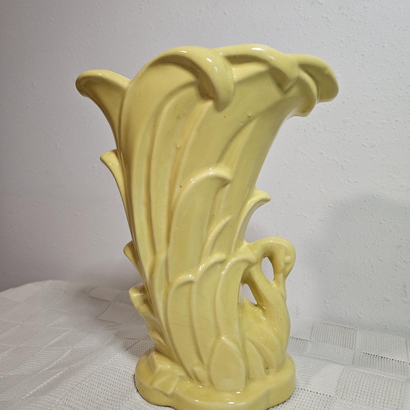 Mccoy Tall Flower Vase - Etsy