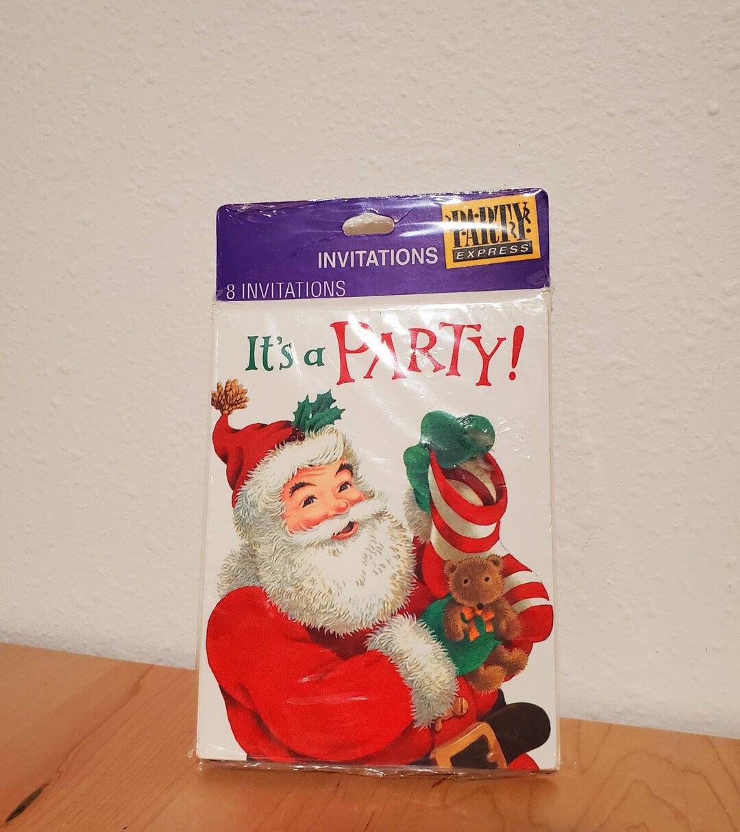 Santa Party Invitations, NOS Party Express Invitations by Hallmark - Etsy