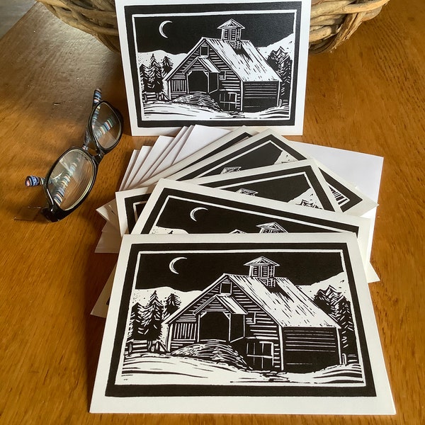 Block Print Cards - Etsy