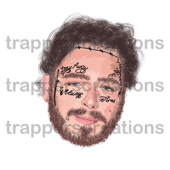 Posty Drawing PNG Sublimination Design - Etsy