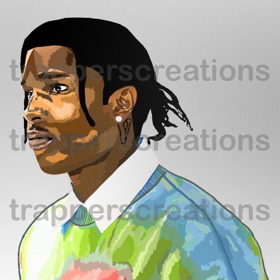 ASAP rocky PNG Sublimation Design | Etsy