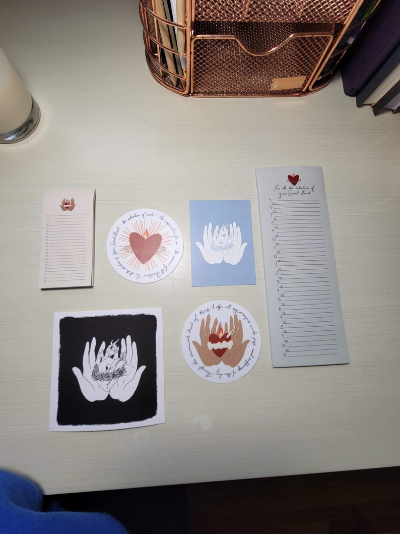 Sacred Heart || Morning Offering Prayer Sticker || Catholic - Etsy