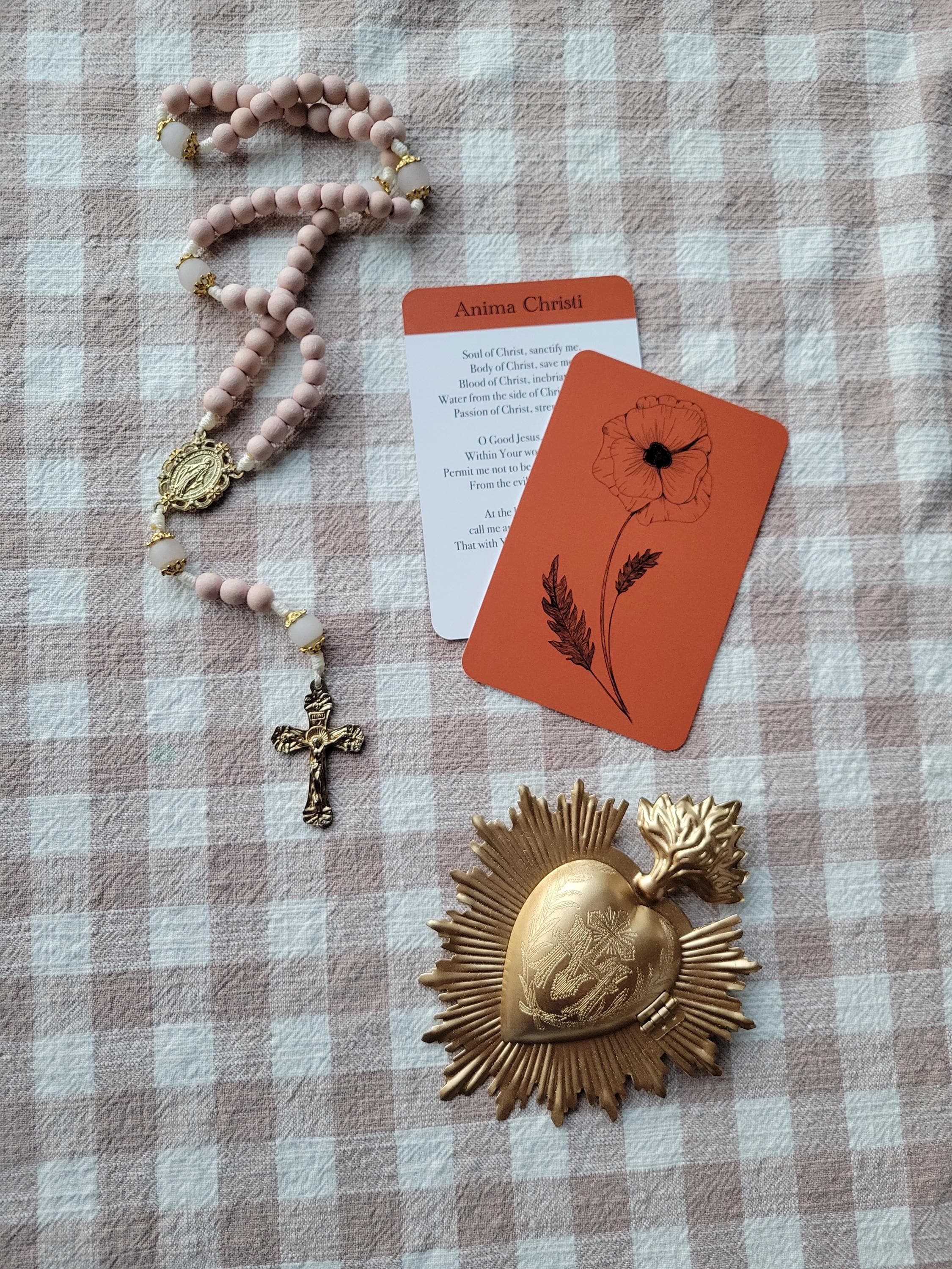 Floral Catholic Prayer Cards || the Eden Collection || Soft Jewel Tone ...