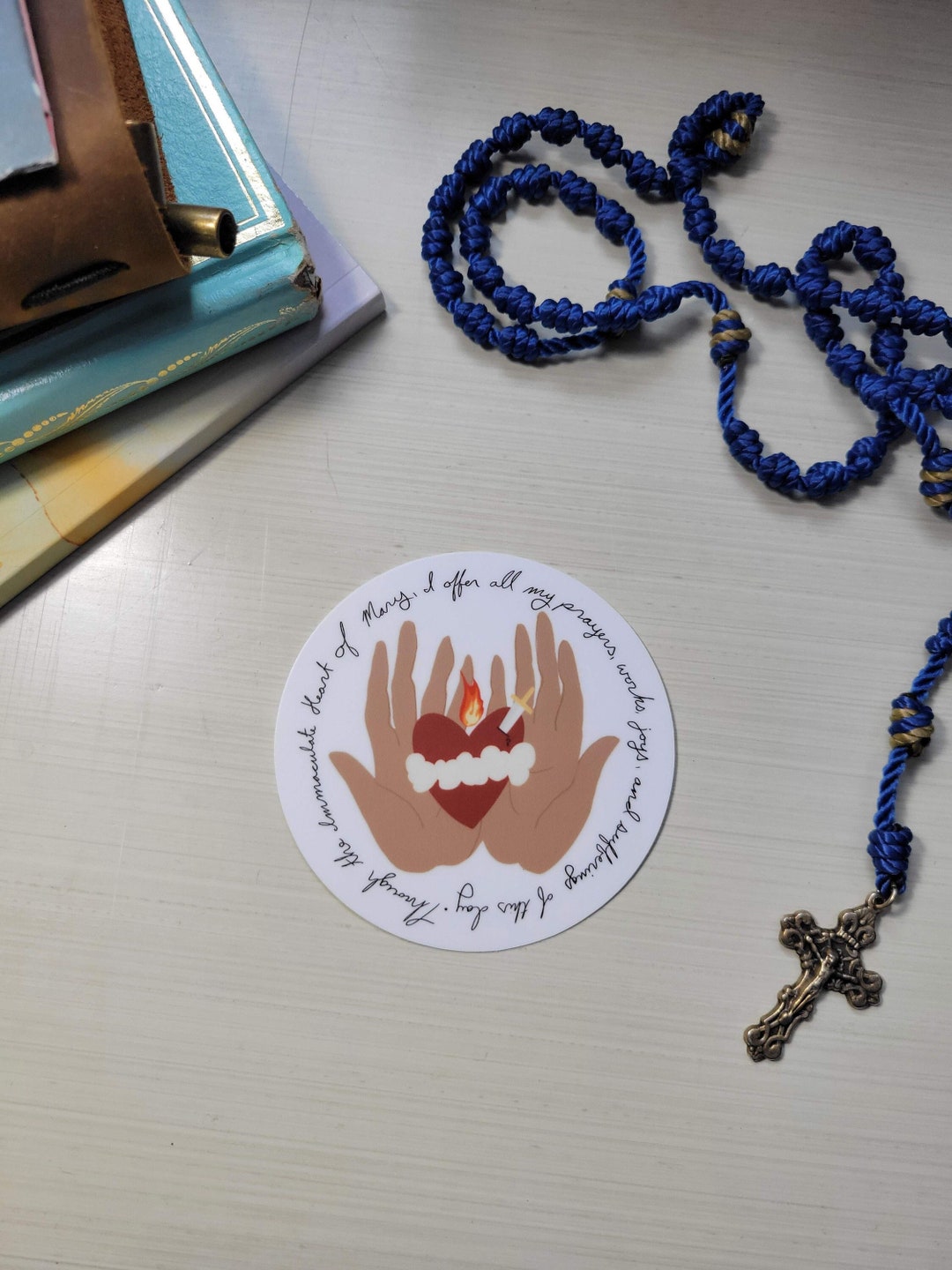 Morning Offering Prayer Sticker || Catholic || Hands Offering the ...