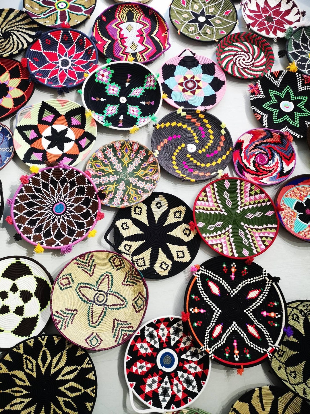 Moroccan Berber Plate, Wall Decoration, Colorful, Large - Etsy