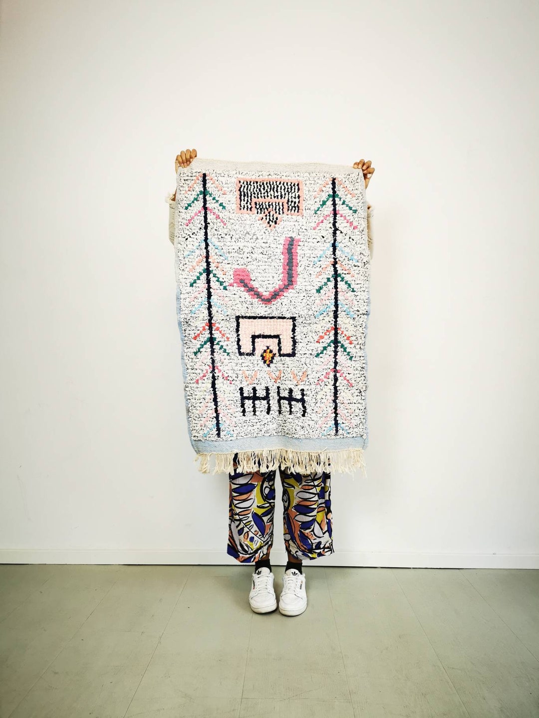 Berber Carpet Cotton Fabric Vegan Carpet Animal-free - Etsy