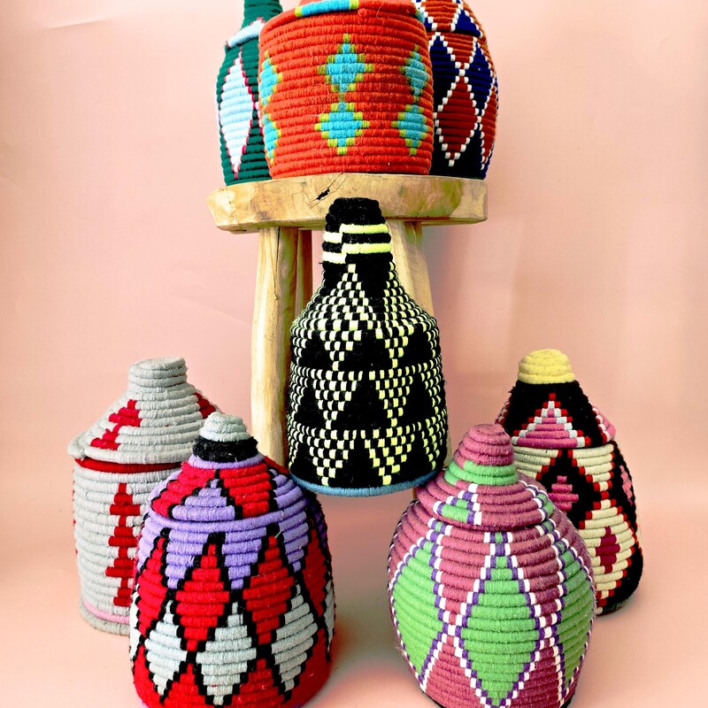 Moroccan Basket - Etsy