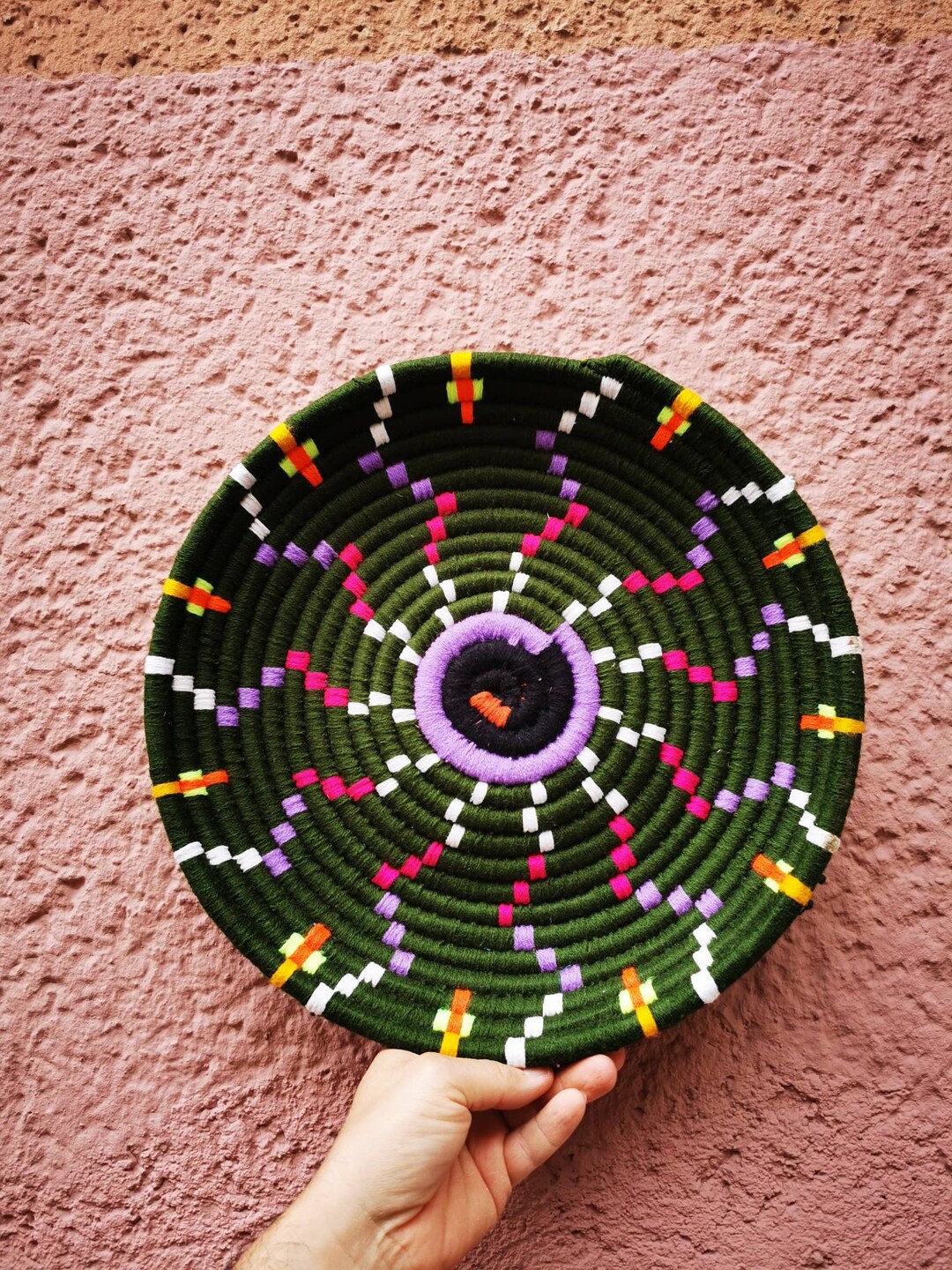 Moroccan Berber Plate, Wall Decoration, Colorful, Small - Etsy