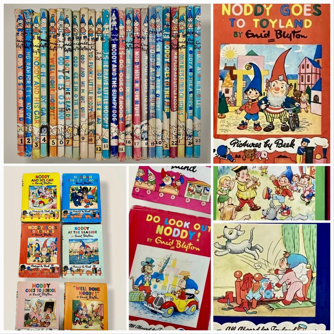 Vintage Noddy Book Set 1960s : 24 Beek Illustrated Books - Etsy