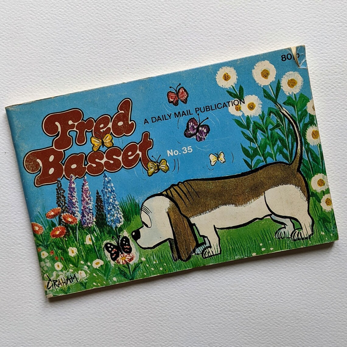 Vintage Fred Basset Comic Strip Books Alex Graham 1985 87 Daily Mail ...