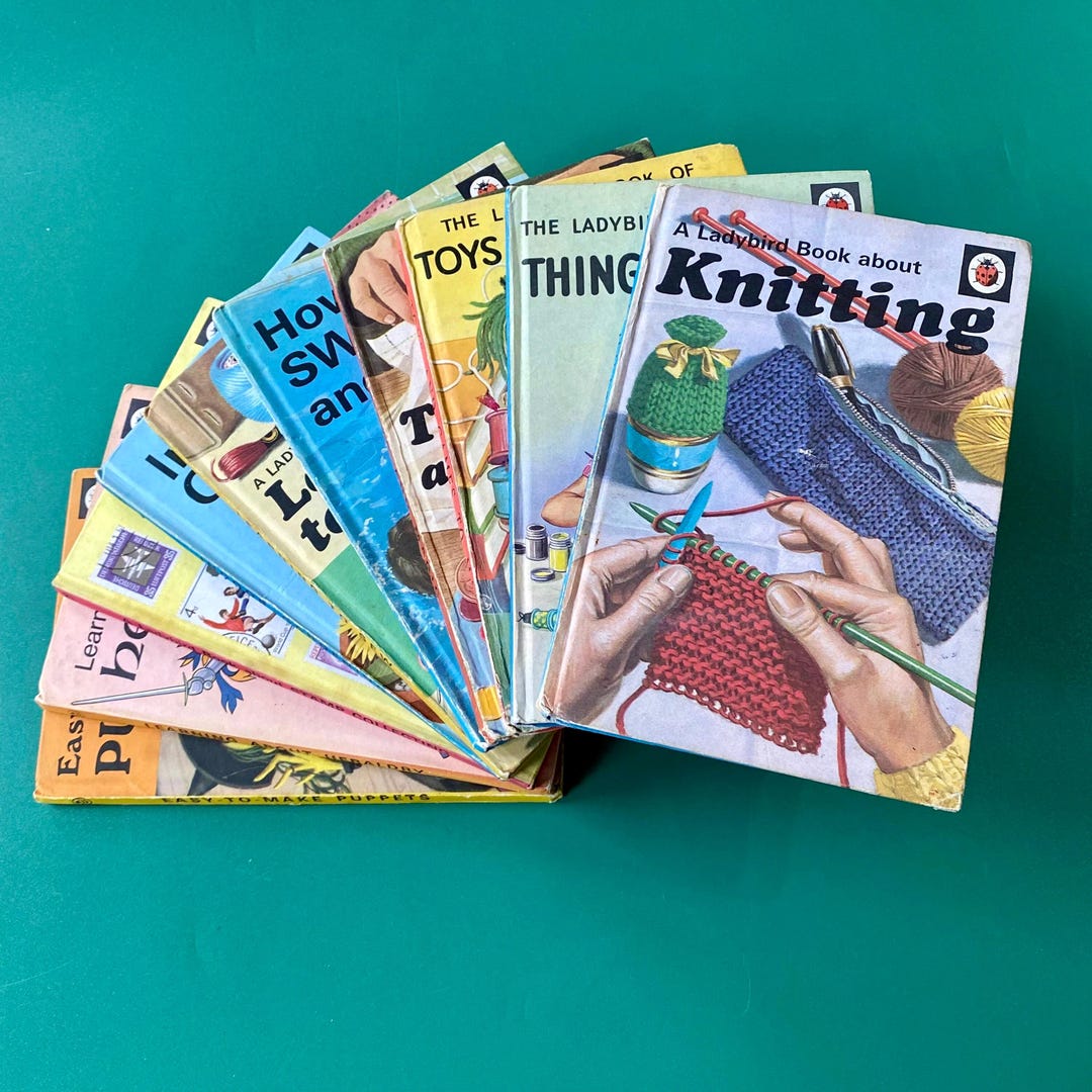 Vintage Ladybird Learning Books: Knitting, Toys, Puppets - 1960s Set - Etsy