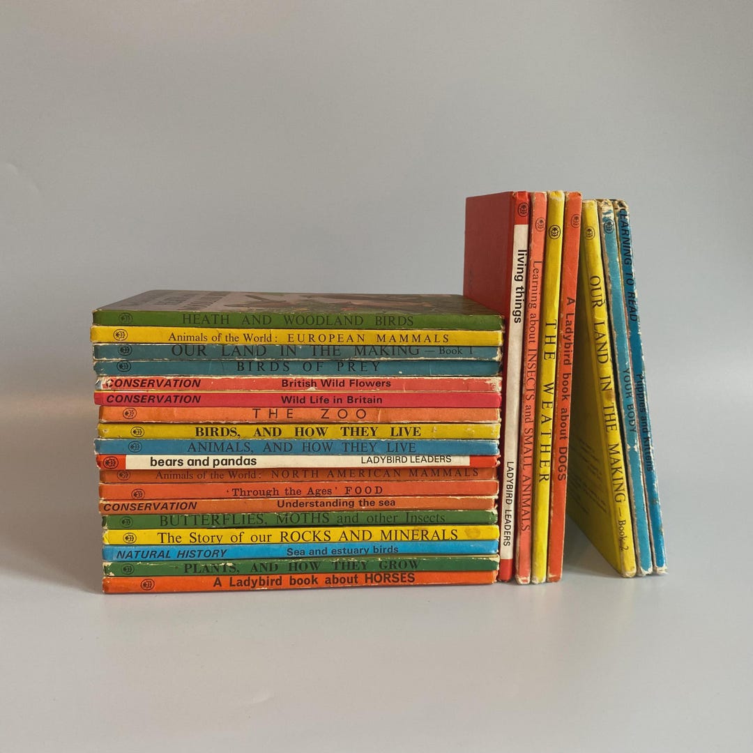 Vintage Ladybird Natural History Books: Set of 20 Children's Hardbacks ...