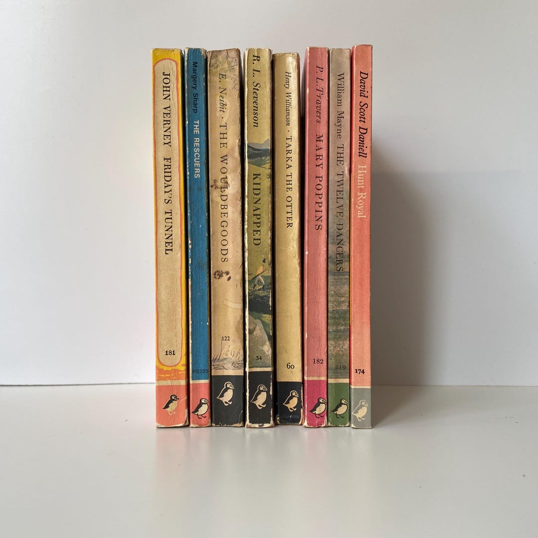 Vintage Puffin Classic Stories Books: Illustrated Artwork | Tarka Otter ...