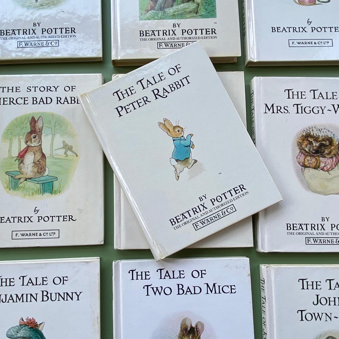 Beatrix Potter Book Set: 1980s F. Warne & Co. White Books - Etsy