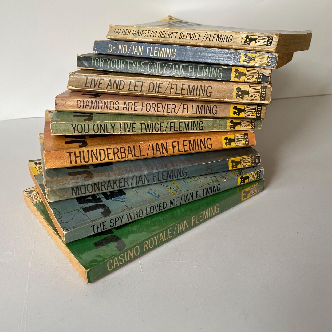 Vintage James Bond Book Set: Ian Fleming Pan Books 1964-1970 - Etsy