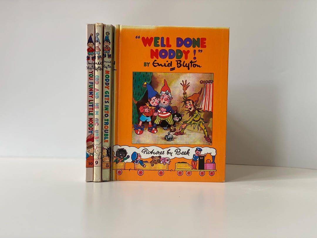1960s Noddy Book Set: Enid Blyton Hardback With BEEK Illustrations ...