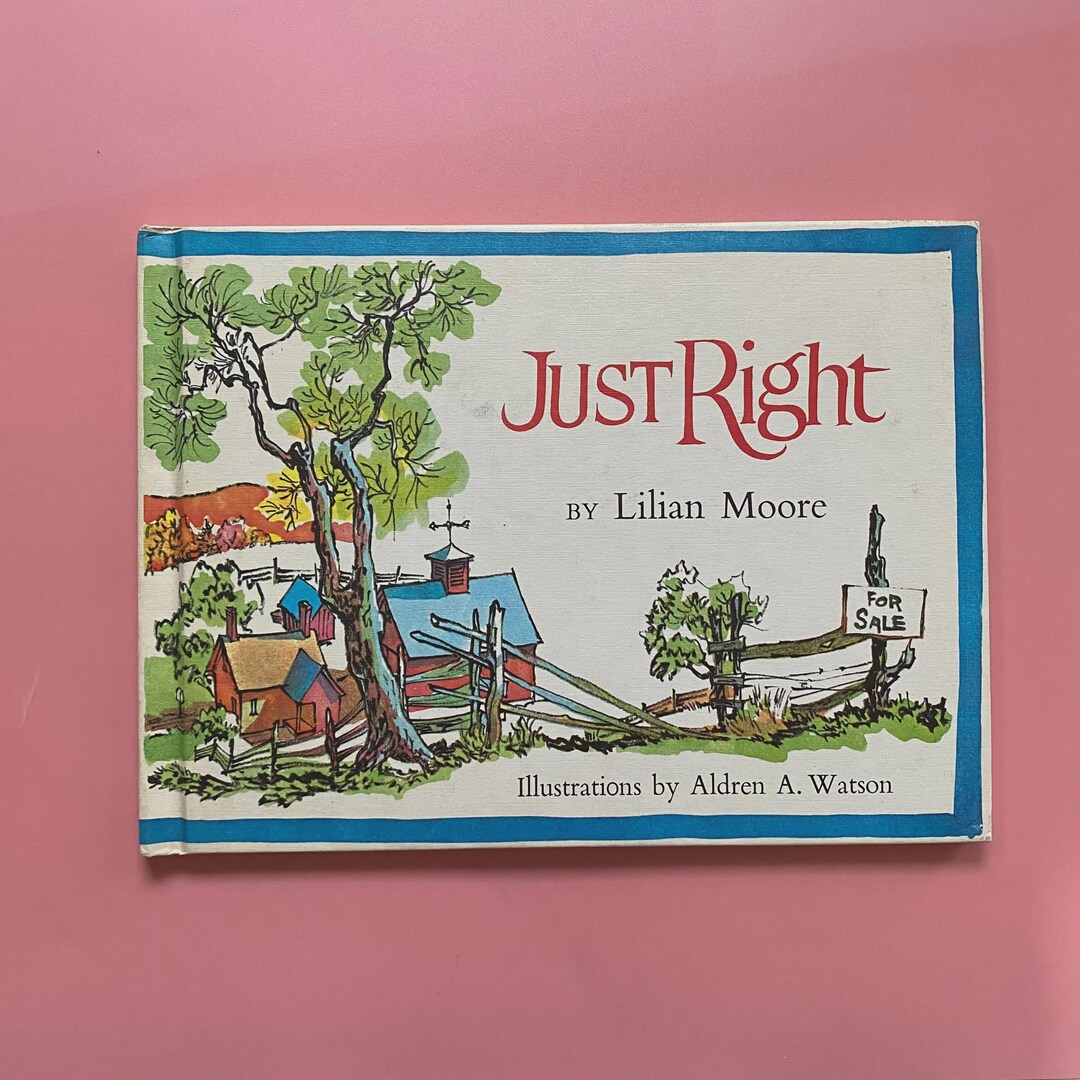 Vintage Children's Book: Just Right, 1968 Illustrated Edition - Etsy Canada