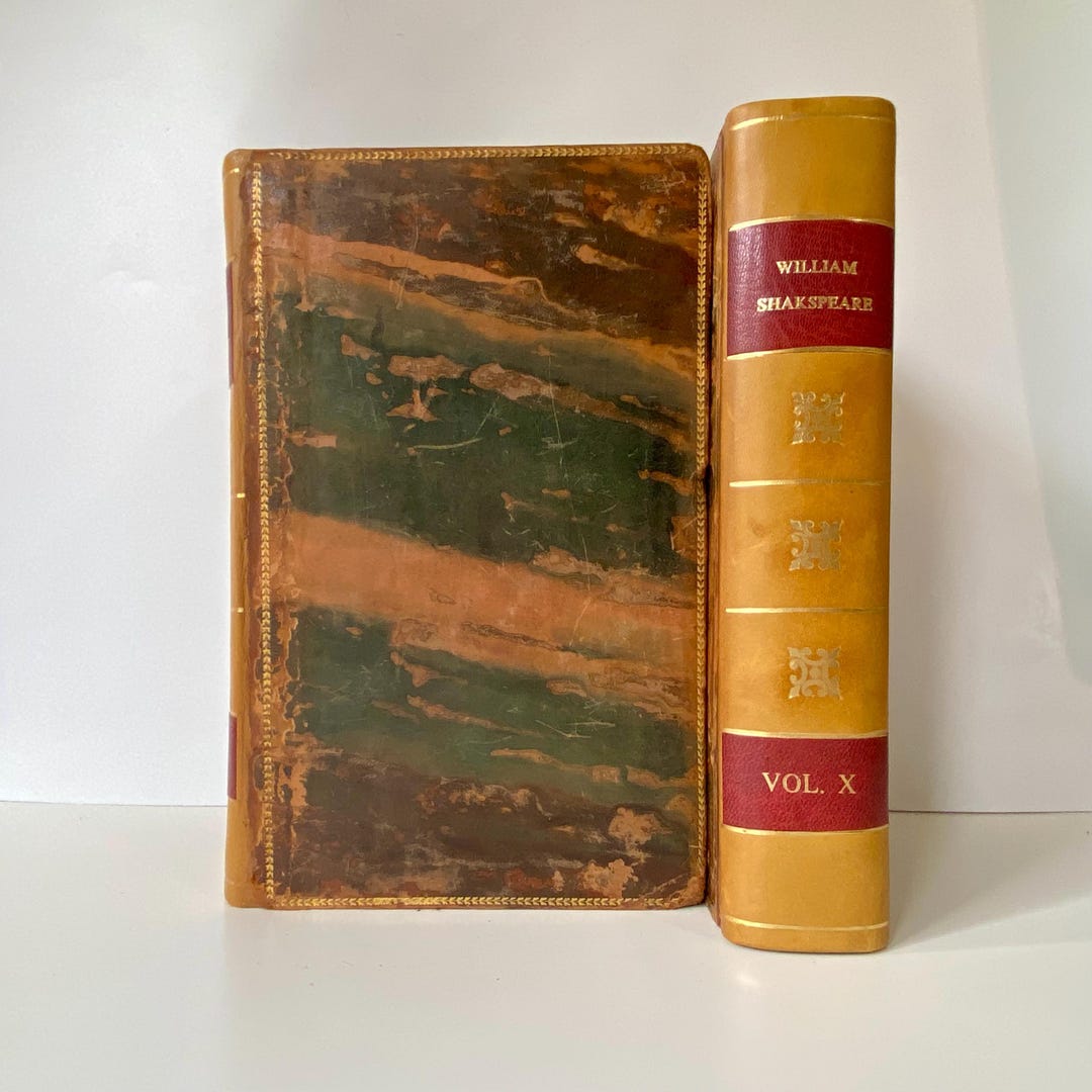 Antique William Shakespeare Rare Book Set of Plays 1803 T Bensley - Etsy