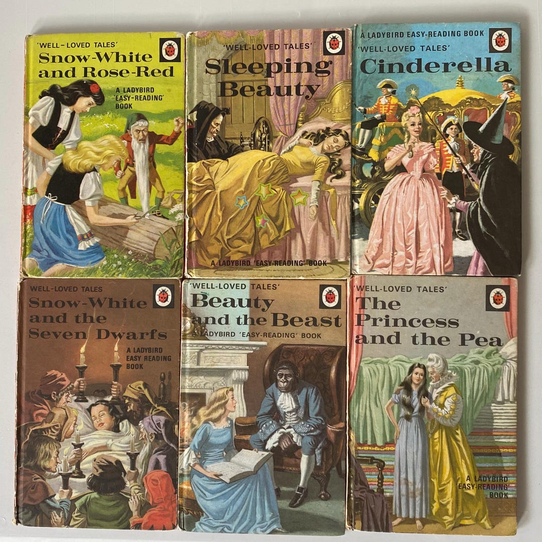Ladybird Well Loved Tales: A Set of 6 Princess Vintage Children's Books ...