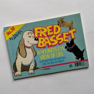 Vintage Fred Basset Comic Strip Books Alex Graham 1985 87 | Etsy