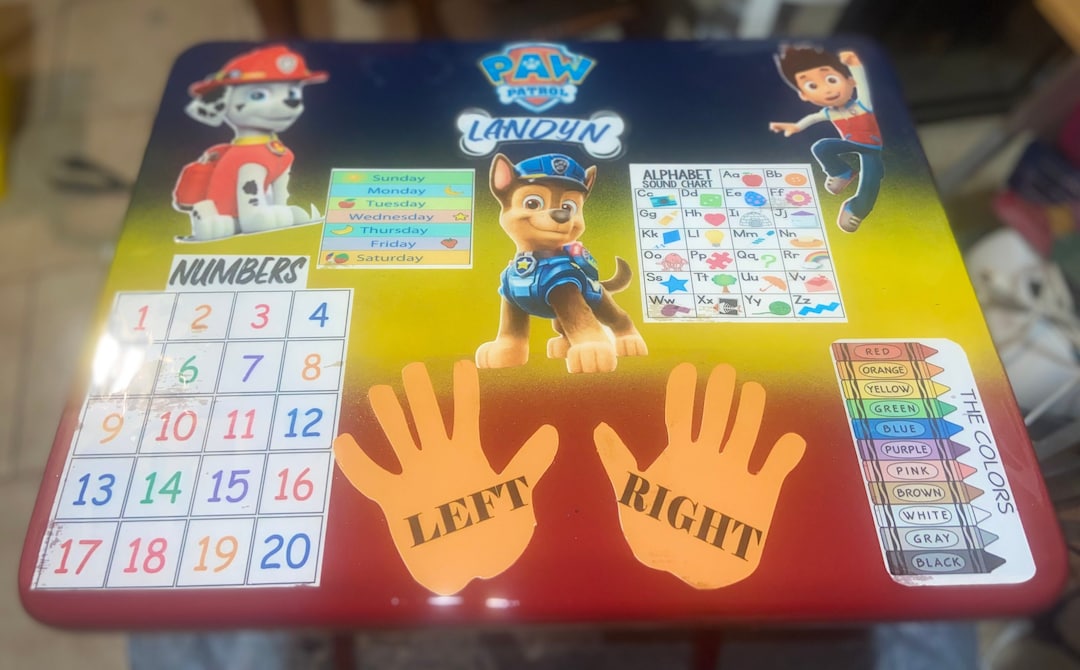 Kids TV Learning Tables - Etsy