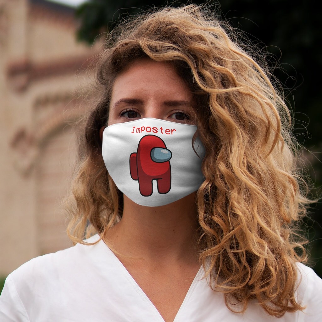 Among Us Face Mask Imposter Face Mask Imposter Crewmate | Etsy