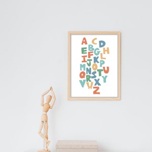 Alphabet Poster Printable ABC Sign Montessori Education - Etsy
