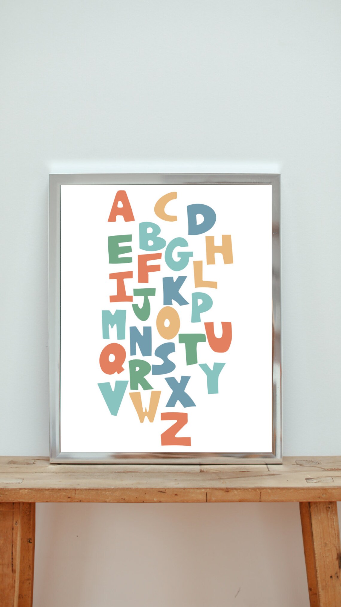 Alphabet Poster Printable ABC Sign Montessori Education - Etsy