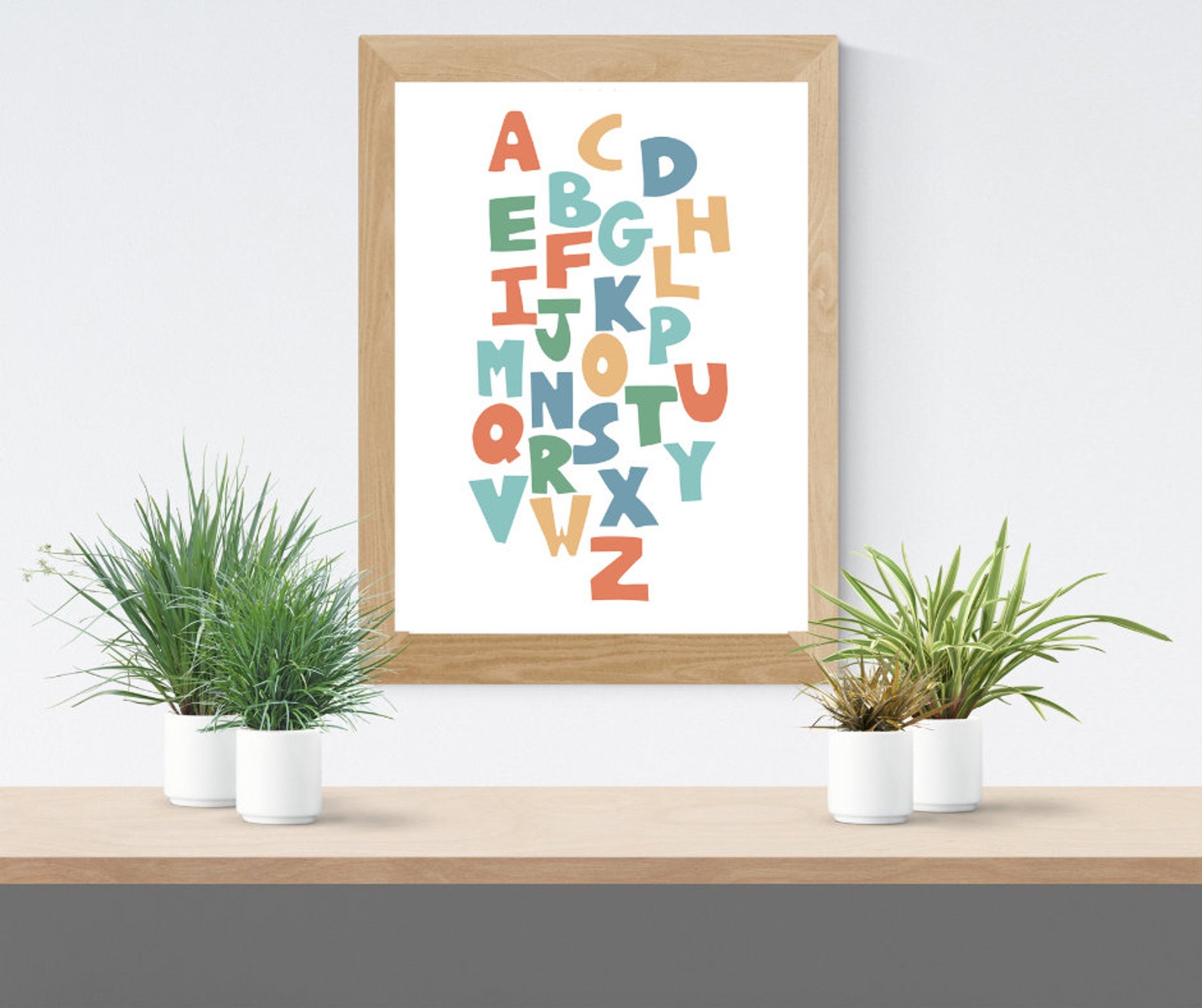 Alphabet Poster Printable ABC Sign Montessori Education - Etsy
