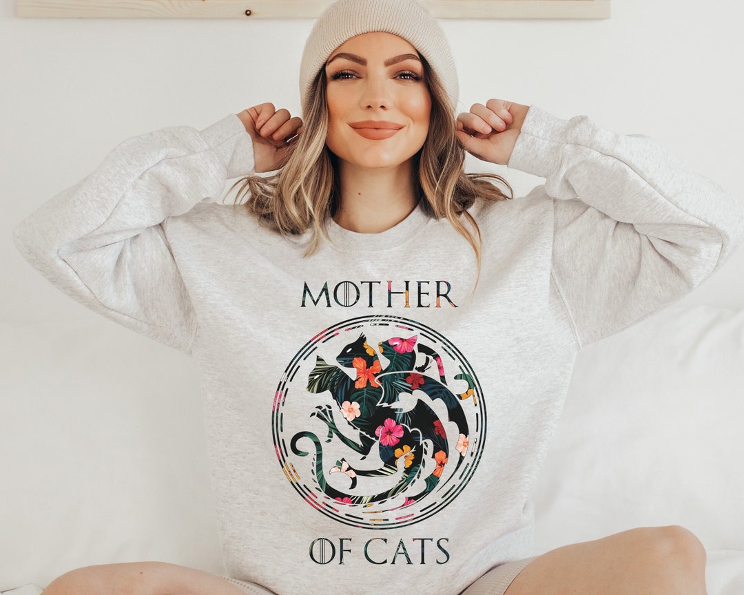 Mother of Cats Sweatshirt Cat Sweater, Cat Hoodies for Women, Gift for ...