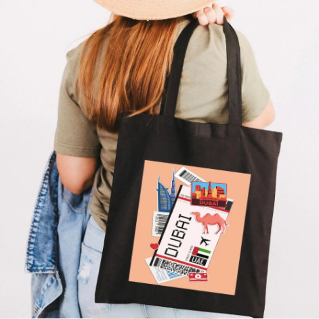 Dubai Tote Bag Dubai Travel Bag Dubai Souvenir Travel Gift - Etsy