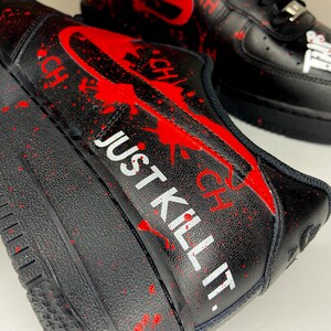 Jason Friday the 13th Custom Air Force 1s, Custom Black Air Force Ones ...
