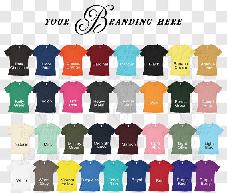 Next Level 3900 Color Chart | Best Color Chart | JPG and PNG ...